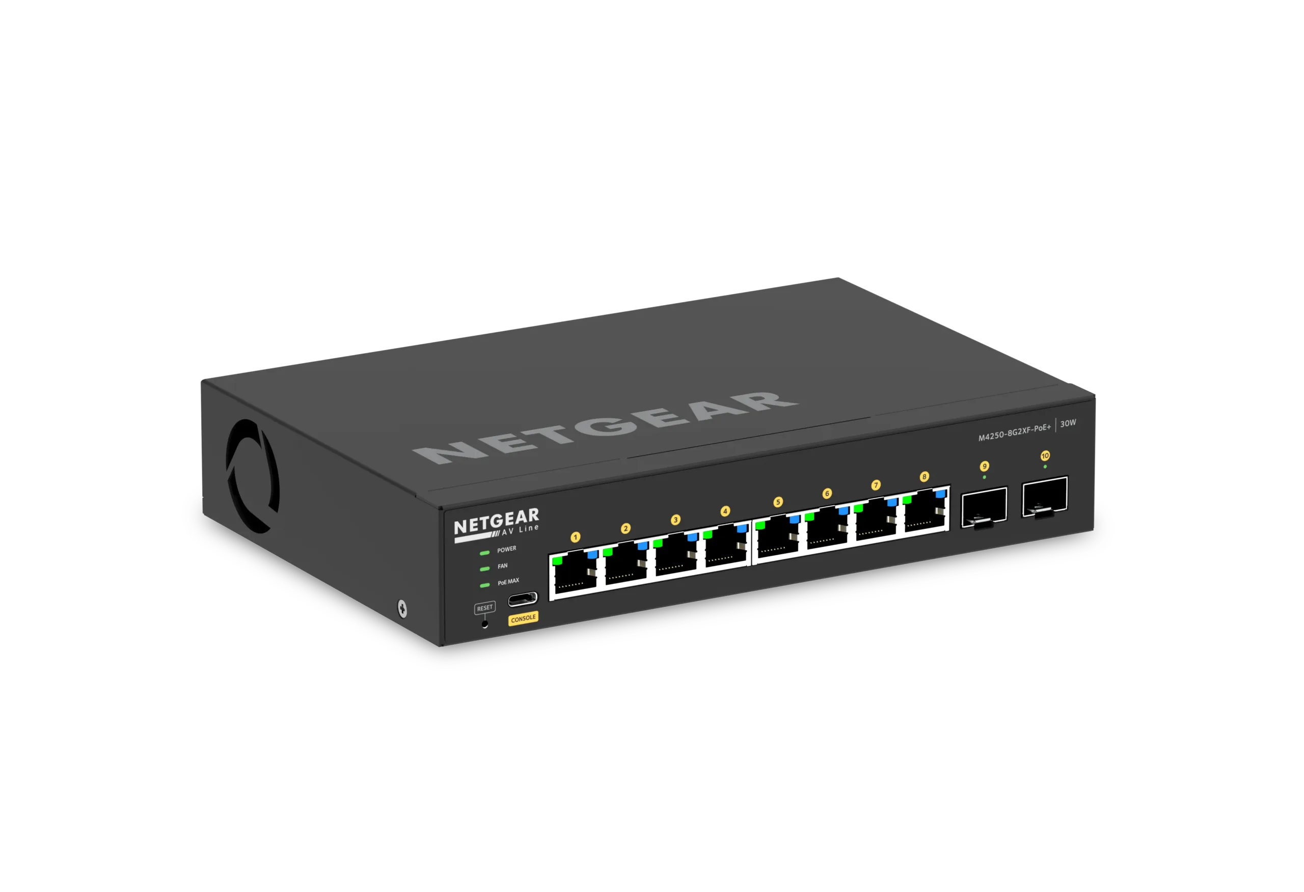 Netgear AV Line Switches M4250-8G2XF-PoE+ GSM4210PX